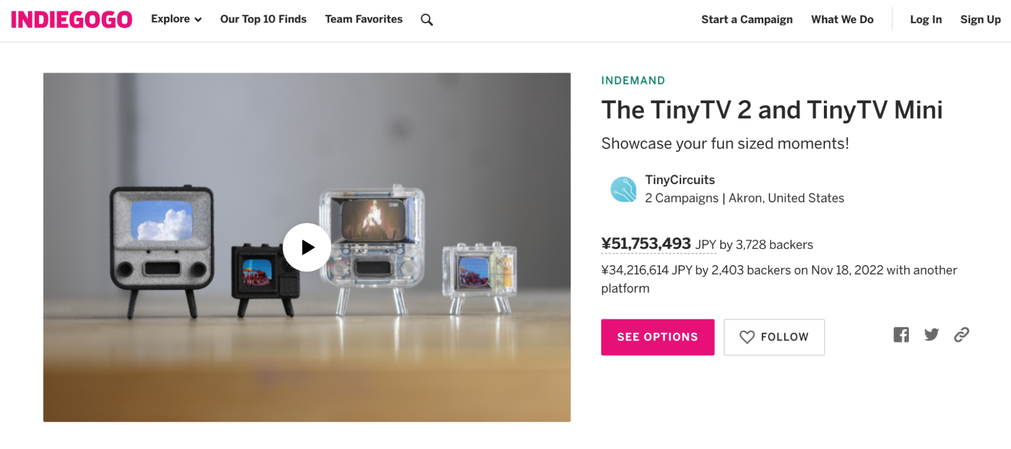 海外発、ミニチュアテレビ「TinyTV 2/Mini」日本市場デビュー成功の軌跡。 - CAMPFIREアカデミー