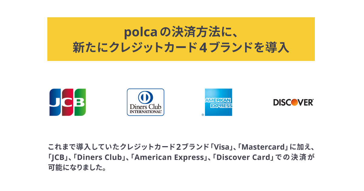 株式会社CAMPFIRE、フレンドファンディングアプリ「polca」の決済手段にJCB・Diners Club・American ...